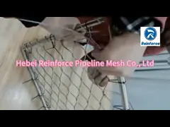 3MM 체인 링크 헬리 데크 착륙 네트워크 PVC 코팅 헬리 데크 안전 네트워크 다이아몬드 구멍