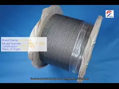galvanized steel aircraft cable with 1770 mpa tensile strength 220 kgs breaking strength and 26.53 k