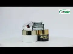 custom glass cosmetic bottle with leak-proof screw cap