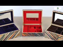 custom luxury lacquer painting wooden jewelry box fsc certified