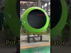 1-3t/h organic fertilizer production line pot type granulator machine