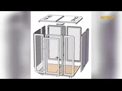 4 person soundproof meeting pod with led lighting