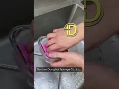 Pad di pulizia su misura Spugna di microfibra di cellulosa Stoffa di cucina Spugna di pulizia