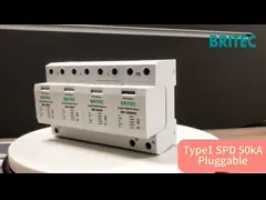 BR-50GR 3P+1 Scaricatore di sovratensione di classe 1 SPD protettore contro i fulmini SPD 50ka tipo 1 dispositivo di protezione contro le sovratensioni