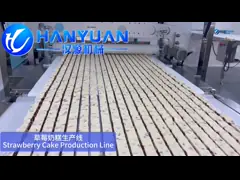 Strawberry Cake Production Line with Active Cooling Function 4000kg Heavy Duty 30×6 Meters Layout Candy Bar Machine