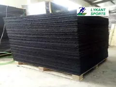 Commercial Gym Rubber Flooring and Sports Floor Tiles with 15/20/25/30/35/40/45/50mm Thickness Options and From -40°C to 100°C Temperature Range