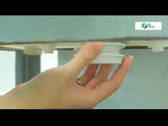 two-piece double-flush cable toilet valve with top and side buttons, made of abs material