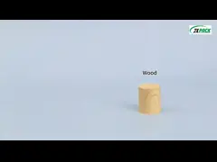 木製キャップ付きPETプラスチック化粧品ボトル 60ml 80ml 100ml