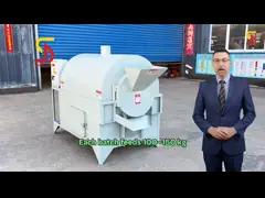 agricultural rotary dryer machine electric heating rotary drum dryer soybean sunflower seeds nuts