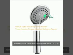 manual screw mounting hand showers three-function shower head for bathroom faucets