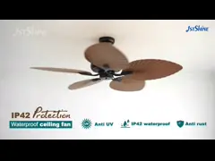 52 inches Tropical Ceiling Fan ndash Tropical Aesthetic Meets Functional Airflow ndash 5 ABS Blades DC Motor Remote Control