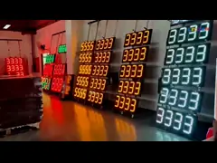 customized logo gas price led sign red and green digital gas sign