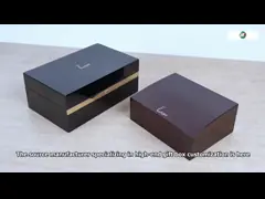 eco friendly wooden jewelry box fsc certified matte color for jewelry packing