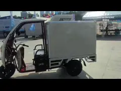 refrigerated cargo e trike 3 wheel electric delivery trike truck peugeot fitment