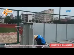 competition indoor swimming pool 50x25x2m zn-al-mg steel frame swimming pool