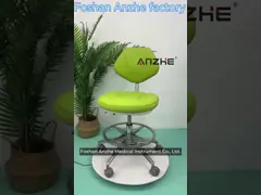 big cushion dental assistant nurse stool comfortable backrest custom dentist stool