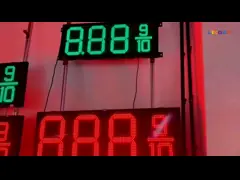 400mmx1000mm led fuel price signs blue color gas price display waterproof for usa gas station