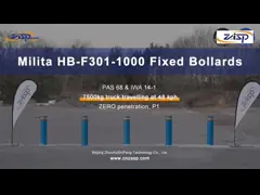 crash rated q345 heavy duty safety bollard electric security bollards