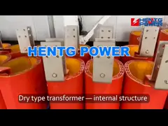 125kva dry type transformer with cooling fans , copper winding isolation transformer