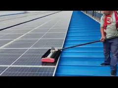7.5m solar panel rotary brush washer photovoltaic module farm array cleaning machine