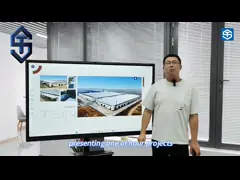 Struttura in acciaio modulare magazzino prefabbricato leggero ASTM per laboratorio di stoccaggio industriale