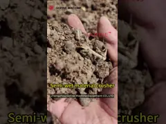 high moisture content material anti-blocking fertilizer hammer crusher