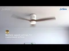 52 Inches Flush Mount LED Ceiling Fan With Light For Hotel
