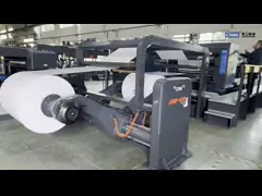 Twin Knife 27kW automatic cross cutter Paper Sheeting Machine 2 rolls