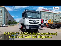 best selling foton 6*4 diesel fuel storage tanker truck 20000liter steel material low price
