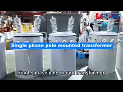 aluminum winding oil immersed distribution transformer 167kva 75kva 37.5kva pole on pole