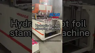 hydraulic automatic hot foil stamping machine yh-700s for leather wood plastic