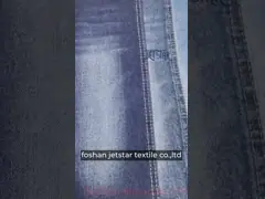 low shrinkage 80%cotton twill style denim fabric bulk dyed dark indigo jsd3396 for women jeans