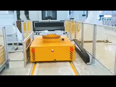 china supplier material handling rail transfer cart flat trolley