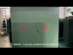 Трёхфазный масляный трансформатор распределительный, баковый, 1500 кВА, 13,2 кВ / 480 В, стандарт IEEE ANSI