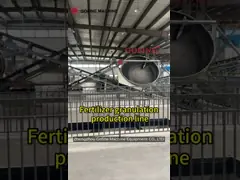 granulating process organic fertilizer production line green color stable operation