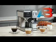 anbo digital professional expresso coffee machine with pressure gauge