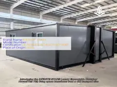 Luxury Expandable Container House with 72㎡ Living Space 40ft Transport Size and 150mm EPS Insulation