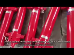 double acting heavy duty hydraulic cylinder with gap sealing and high temperature resistance