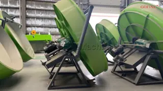 wet way disc organic fertilizer granulator with automatic material feeding system