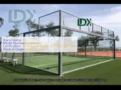 high stability covered padel court with roof resistance level 13 typhoons