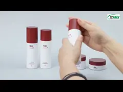 recyclable pet cosmetic bottle set with 30g and 50g cream jars and 120ml lotion bottles