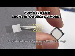 Super High Purity Electronic CVD Diamond , Single Crystal CVD Synthetic Diamond