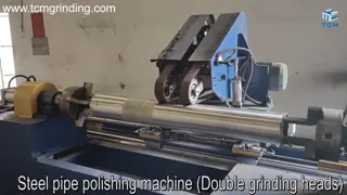 piston buffing round pipe polishing machine 22kw tube sander polisher