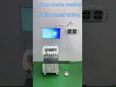 dental clinic dental trolley with pc and oral camera unique mobile dental unit with lamp