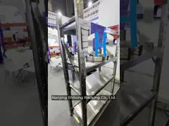 Scaffalatura angolare in acciaio regolabile multiuso