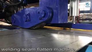 automatic plc weld planisher for steel sheet tank shell surface longitudinal planishing machine