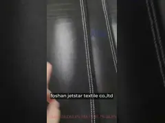 good quality stretch cotton polyester rayon  siro denim fabric black/black jsd3433a