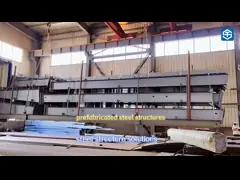 Prefabricated Light Gauge I Beam Steel Structure For Garage Storage Shed Workshop