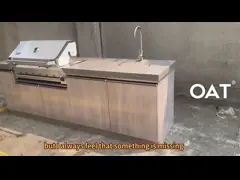 black stainless steel 304ss 316ss outdoor kitchen unit premade cabinets oem