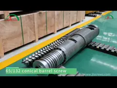 maximize your production efficiency with conical twin screw and barrel hrc61 hardness 1000kg/h